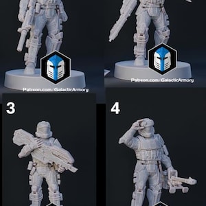 ODST Trooper Set – Sci-fi Space Soldiers | 1:48 Scale | Miniatures for ...
