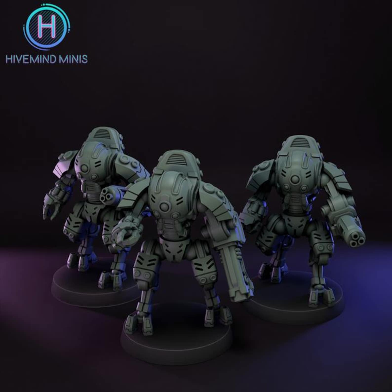 Spectre Stealth Droids: 28mm Sci-fi Miniatures - Grimdark Proxy - Etsy