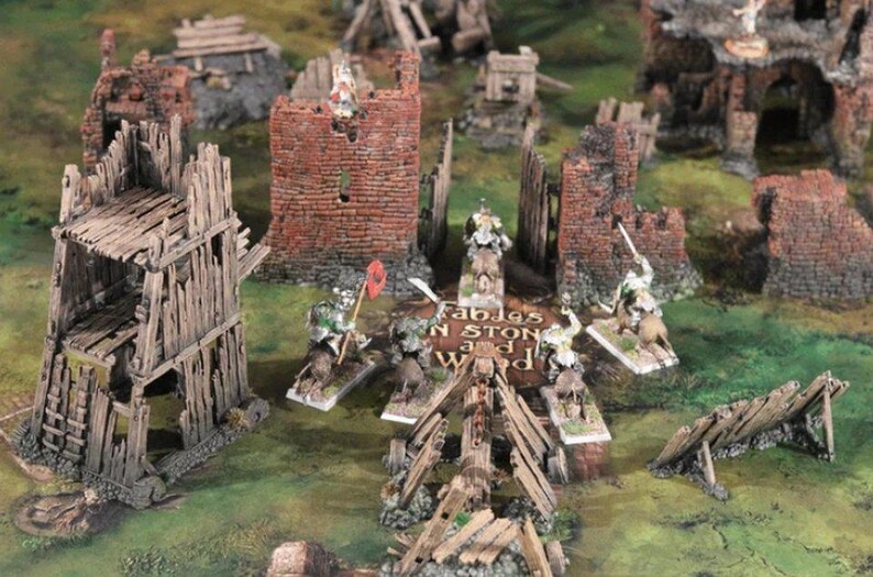 Battlefield Siege Terrain Set – Fantasy Wargaming Scenery 28mm/32mm ...