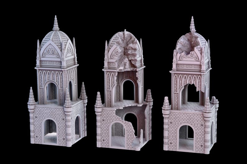 Medieval Fantasy Sanctuary: 28/32mm Scale RPG Terrain for Dnd - Etsy