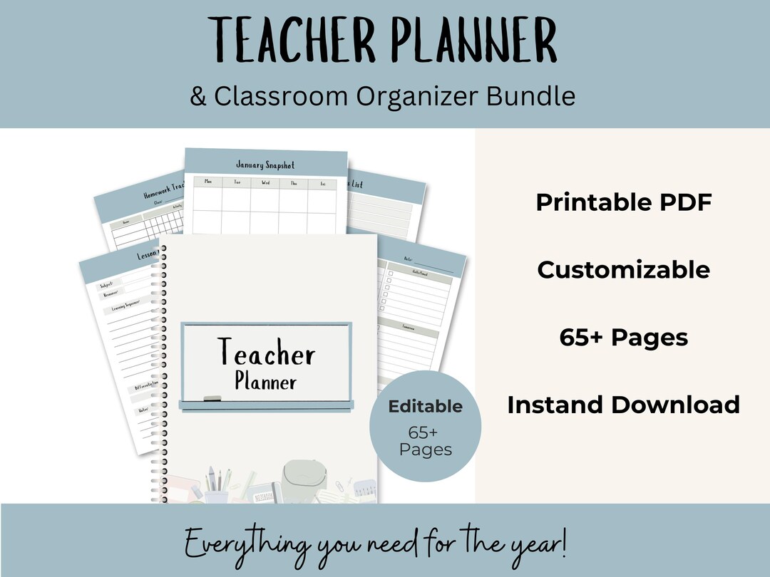 Teacher Planner Bundle - Etsy