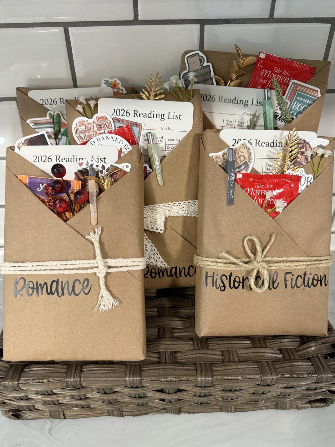 Blind Date With a Book, Personalized Book Lover Gift Bundle Bookworm ...