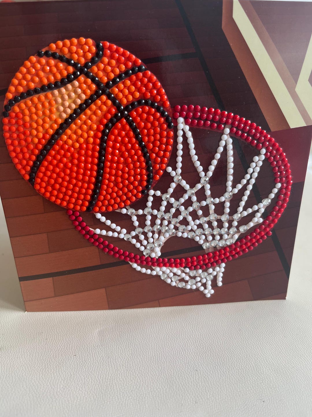 Basketball Sport Handmade Crystal Card - Etsy