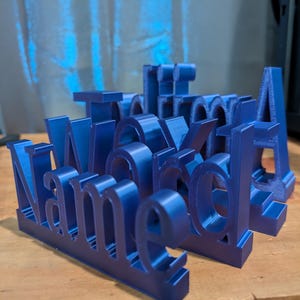 Custom 3D Printed Words - Etsy