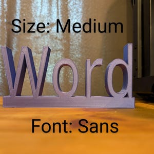 Custom 3D Printed Words - Etsy