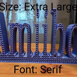 Custom 3D Printed Words - Etsy