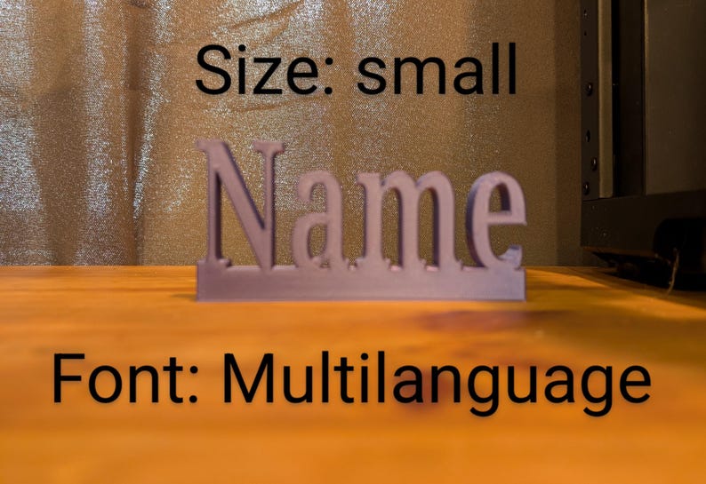 Custom 3D Printed Words - Etsy