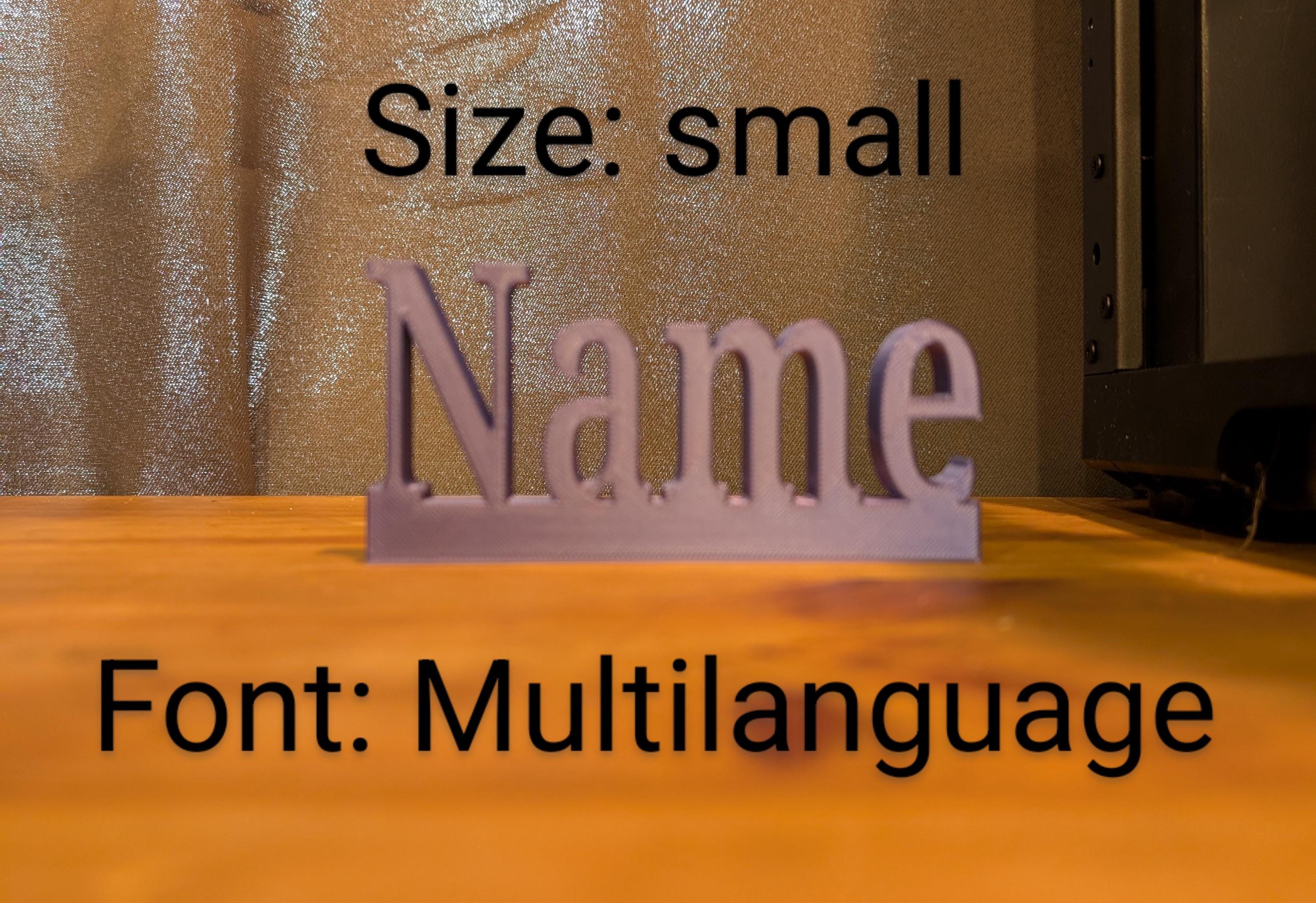 Custom 3D Printed Words - Etsy