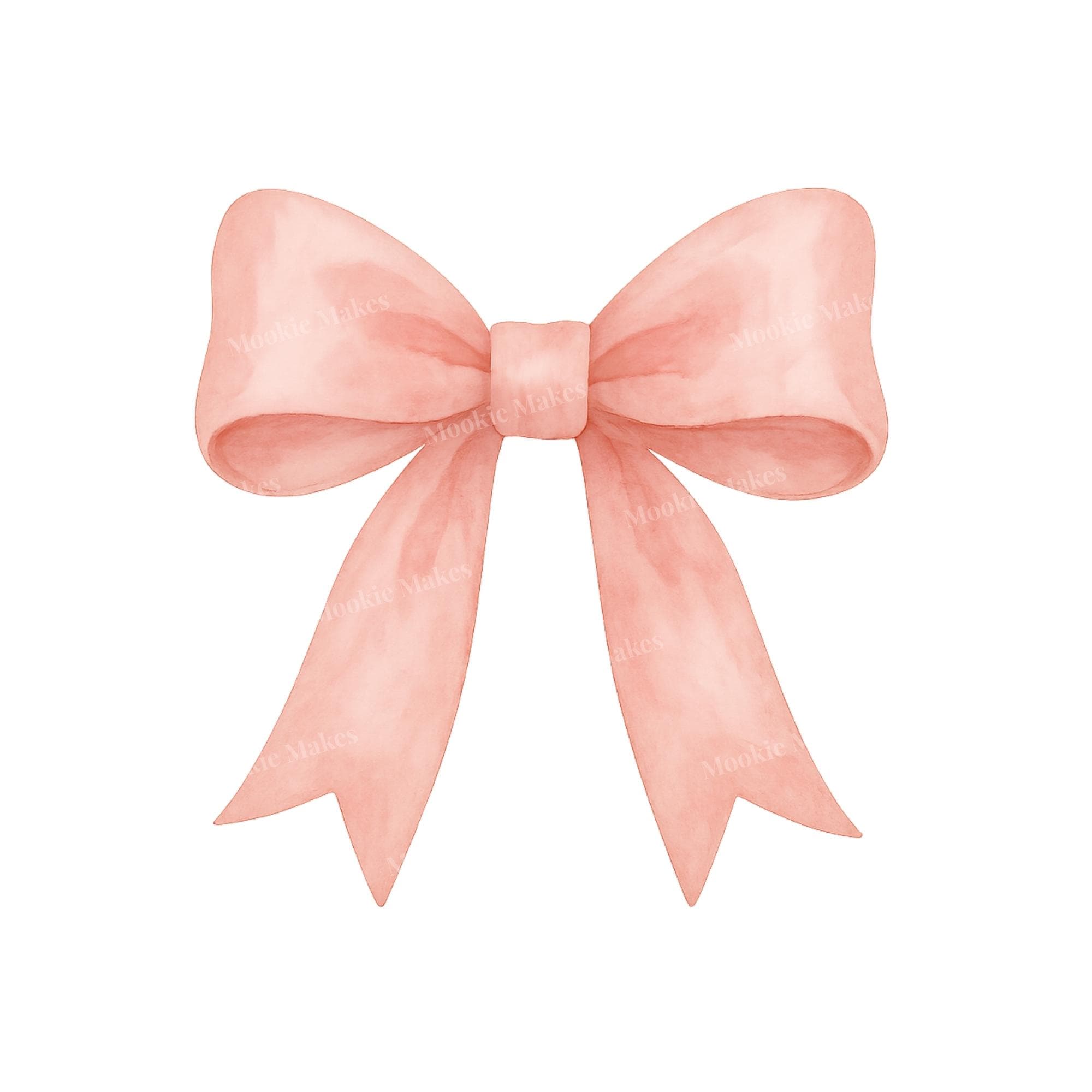 Watercolor Pink Bow Clipart: Baby Shower PNG (digital Download) - Etsy