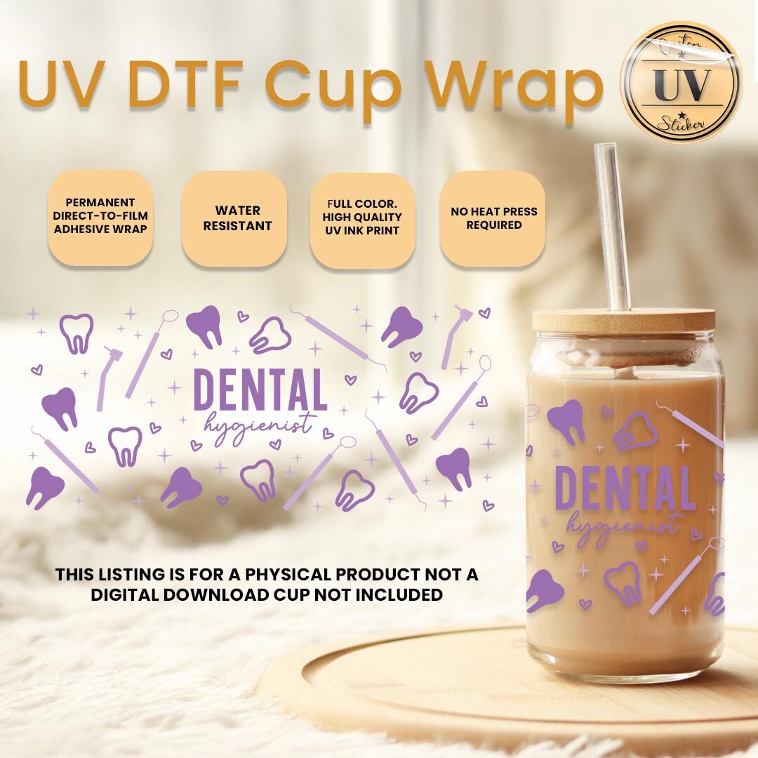 Hygienist Dental Studen Gifts Double Side Wrap,dental Hygienist Uv Dtf ...