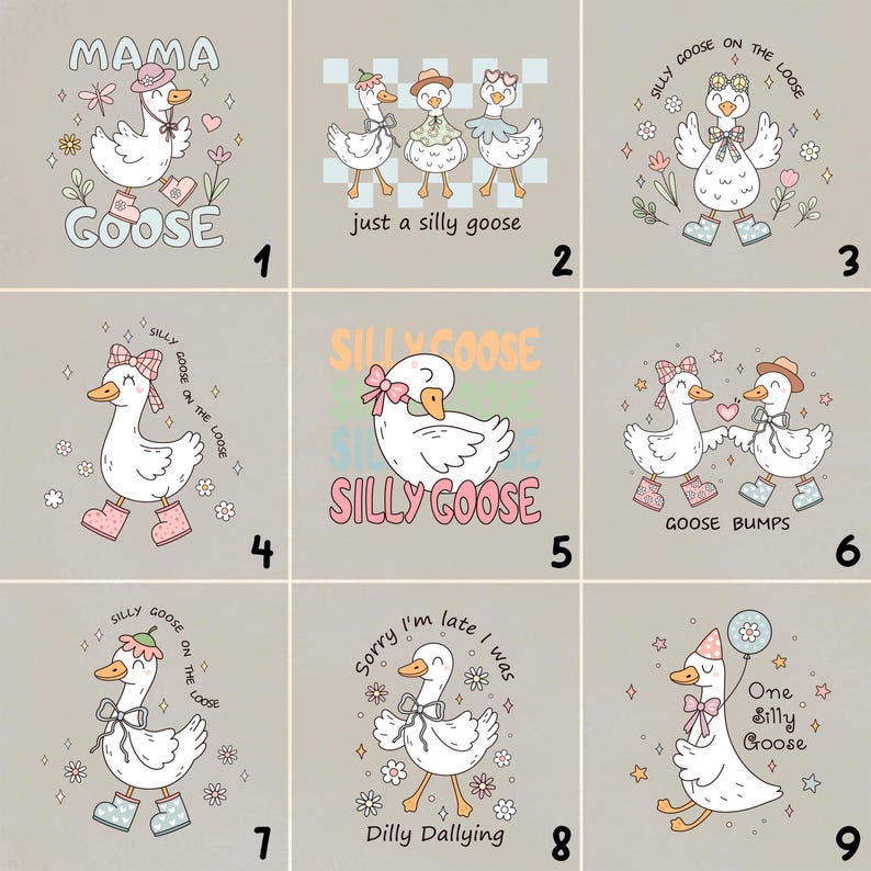 Silly Goose Uv Dtf Stickers, Goose Glass Cup Sticker, Sorry I’m Late ...