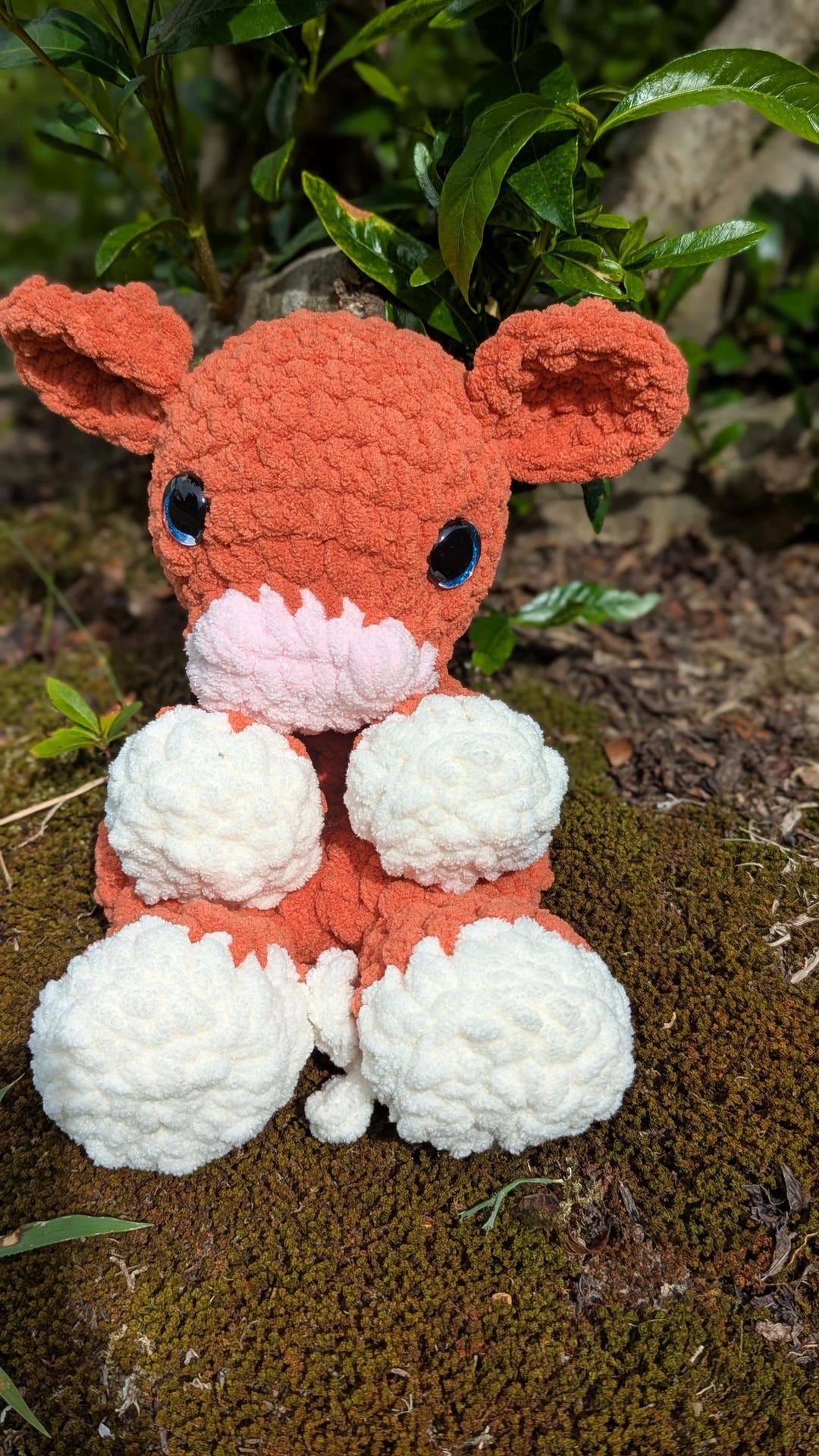 Crochet Cow Snuggle Lovey: Handmade Plush Farm Animal Comforter - Etsy