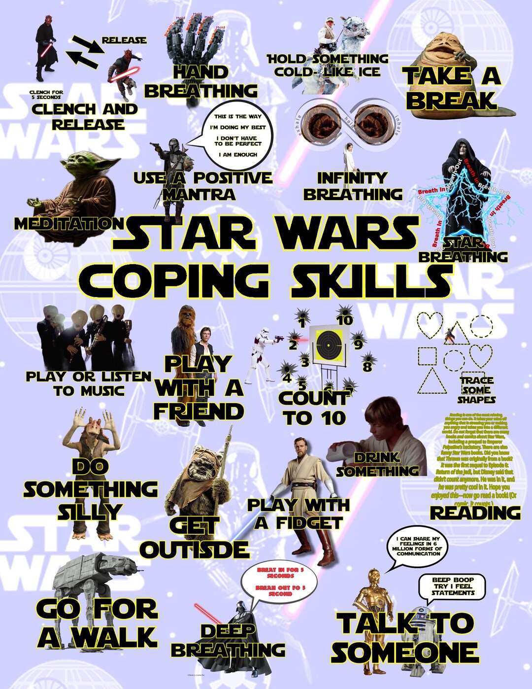 Star Wars Coping Skills Poster - Etsy