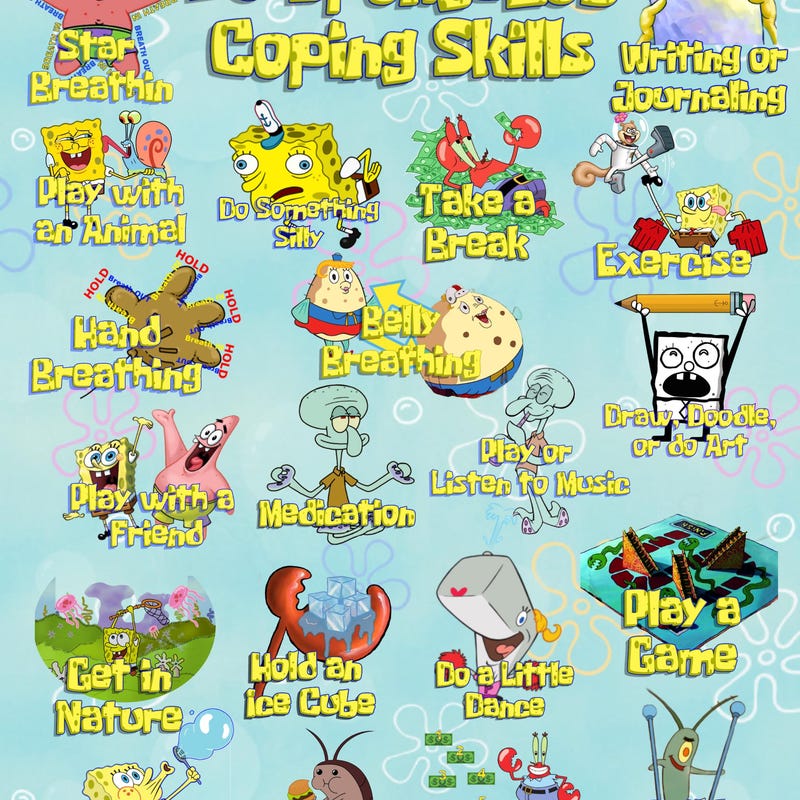 Spongebob Poster - Etsy