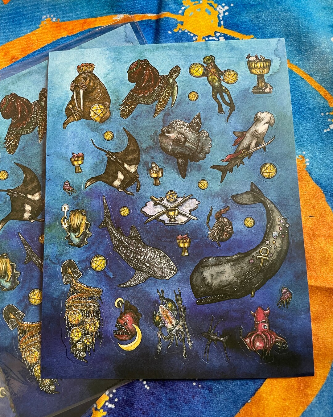 Feuille d’autocollants Oceanum Arcanae - Etsy France