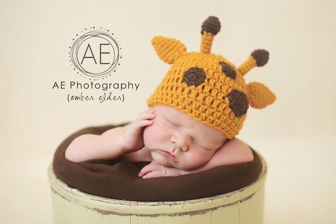 Download PDF Crochet Pattern 027 - Giraffe Beanie - Multiple Sizes From ...
