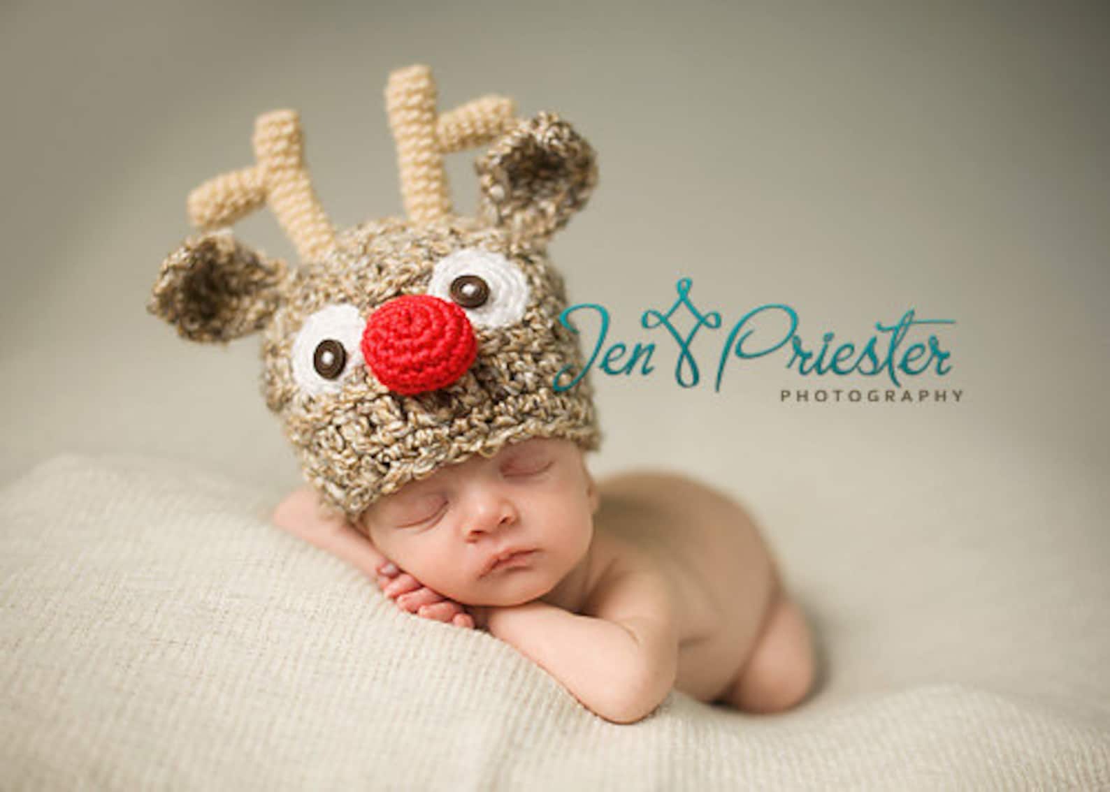 Download PDF Crochet Pattern 023 Reindeer Hat Multiple - Etsy