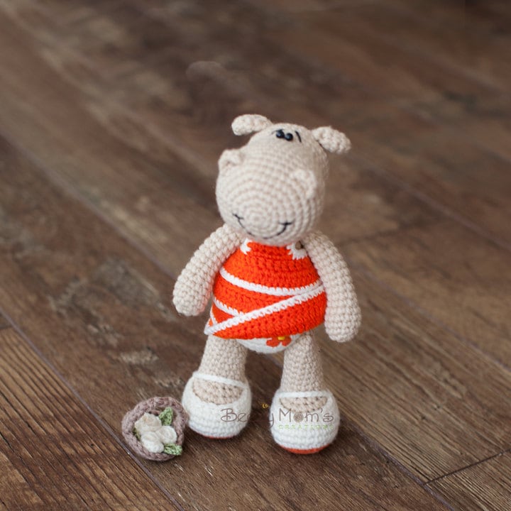 Download PDF crochet pattern 11 Happy Hippo. | Etsy
