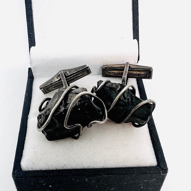 Obsidian Cufflinks - Etsy