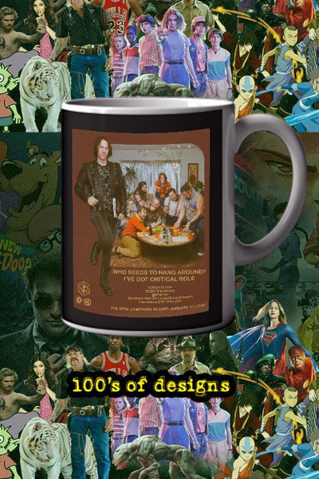 Critical Role 11oz Mug | TV Show Poster Design | Lead Actor's Name ...