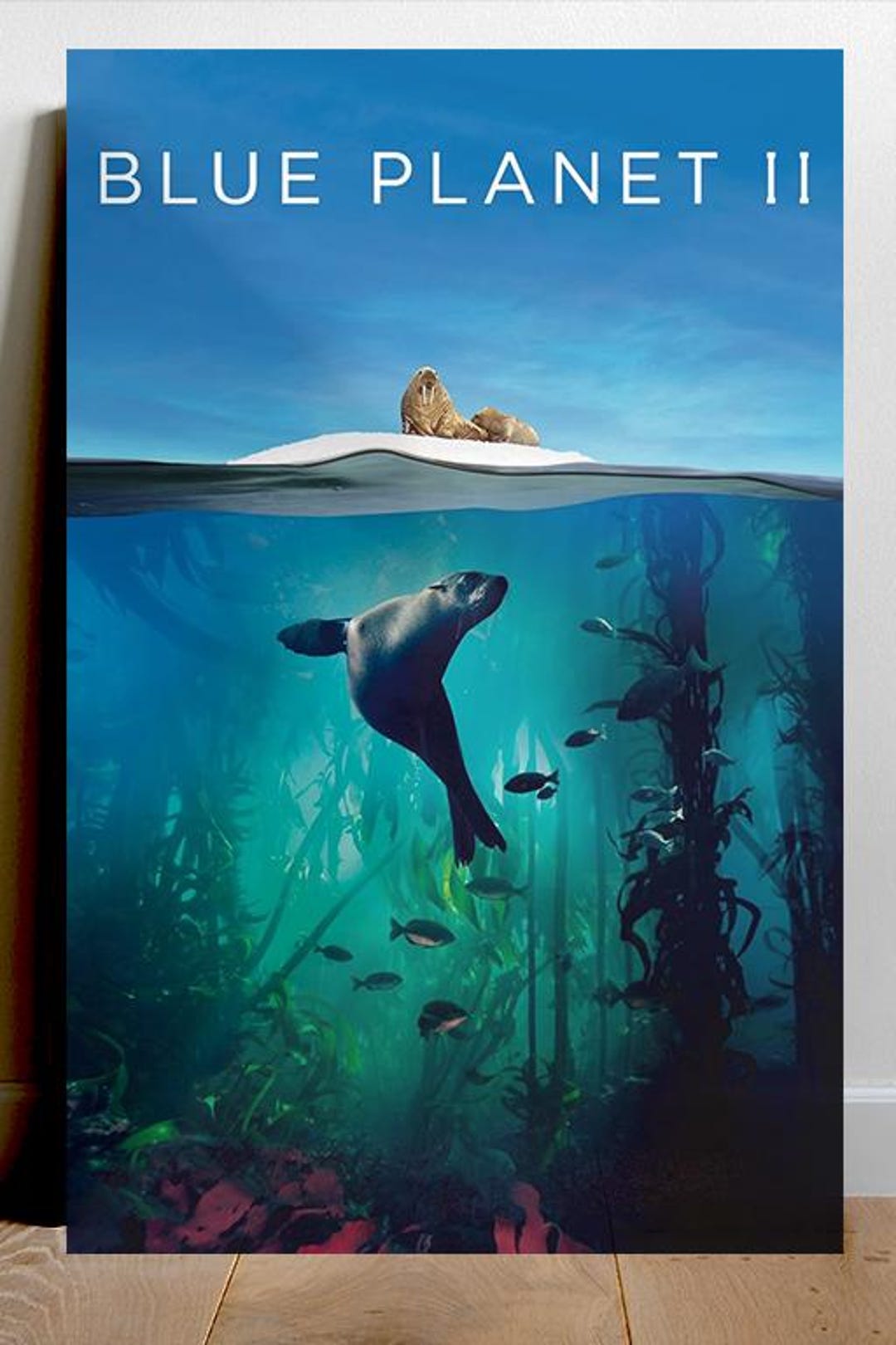 Blue Planet II David Attenborough Poster | Ocean Wildlife Nature Decor ...