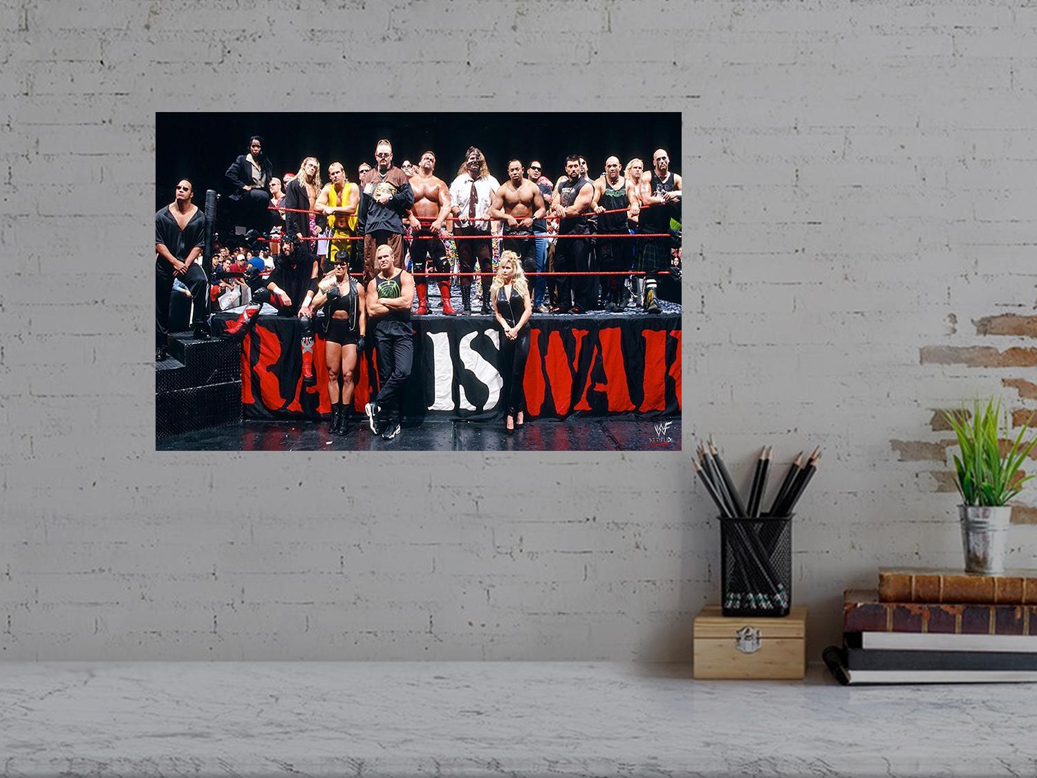 WWE Attitude Era Poster | Vintage Attitude Era Roster Design ...