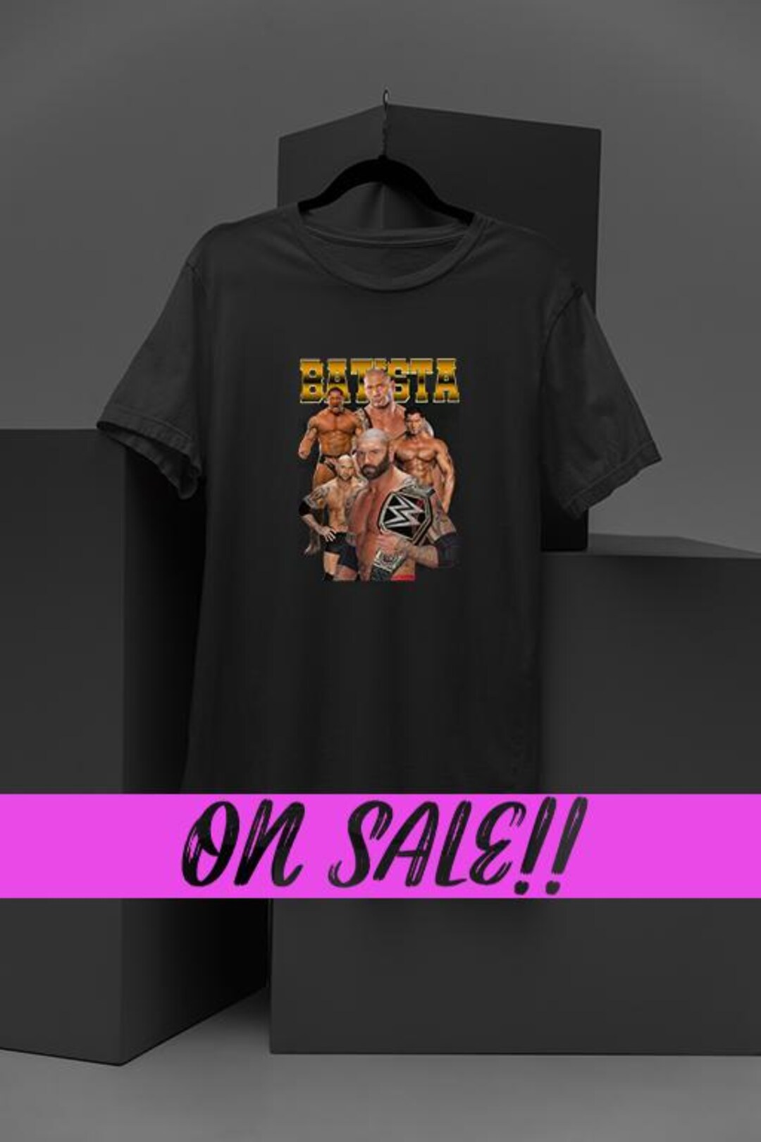 Batista WWE Shirt | Evolution Era Wrestler Tee | Batista the Animal ...