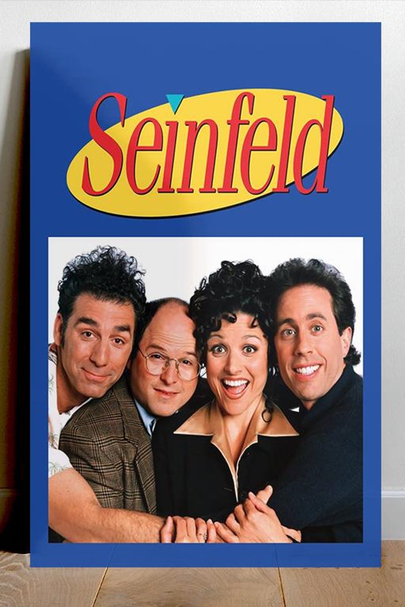 Seinfeld Jason Alexander Kramer Michael Richards Gloss Poster | TV Show ...