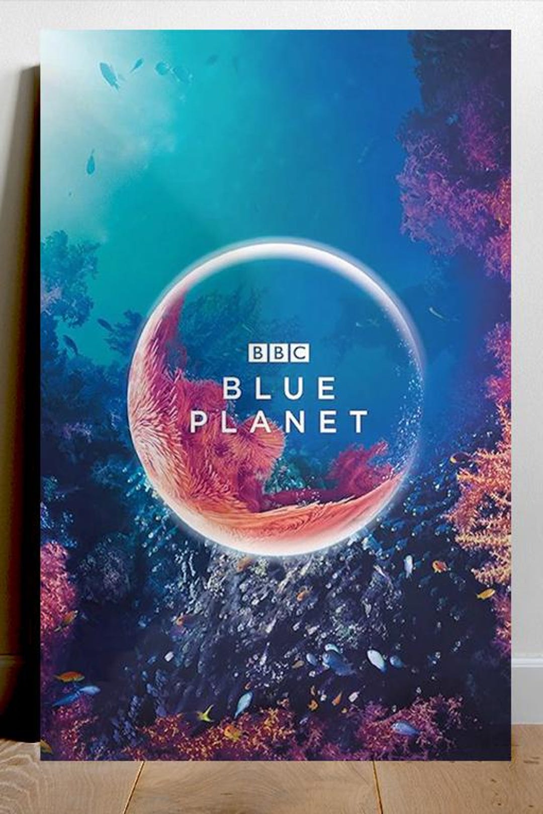 The Blue Planet David Attenborough Gloss Poster | TV Show Design ...