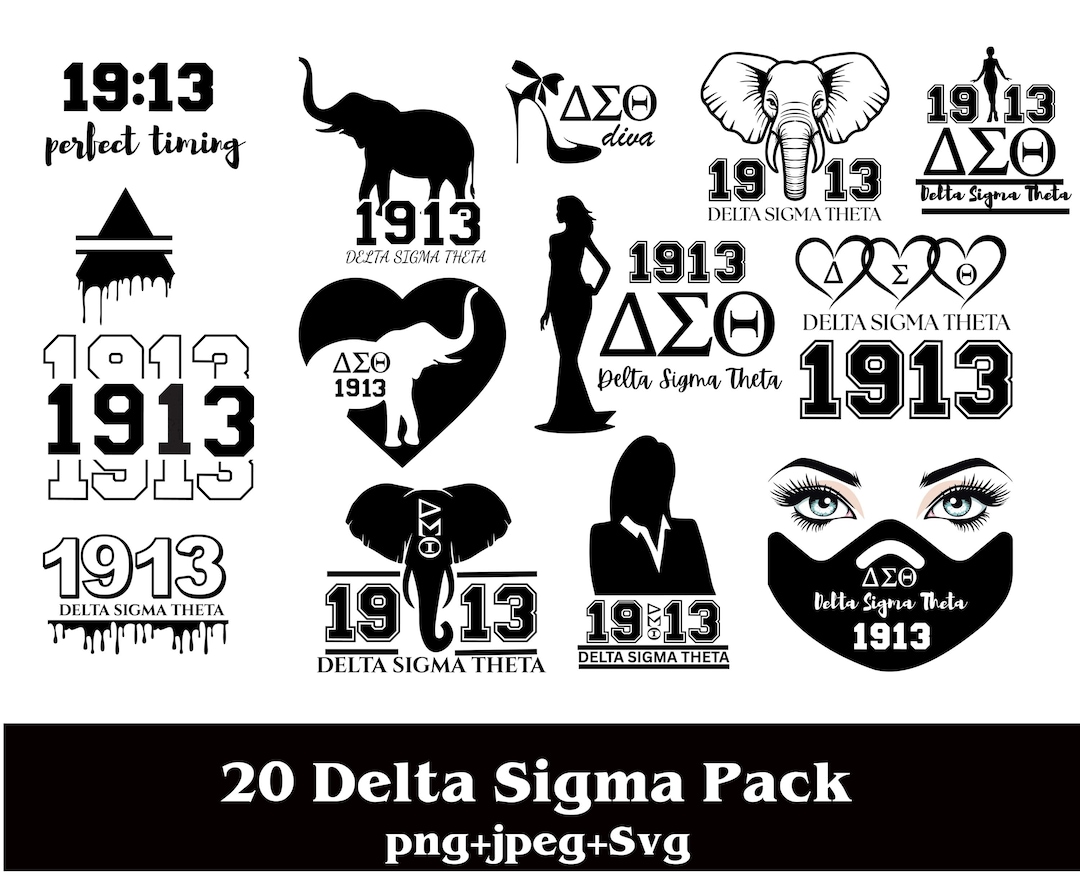Delta Sigma Theta Svg Bundle - Png, Jpeg, Eps, Dxf Files Delta Sigma ...