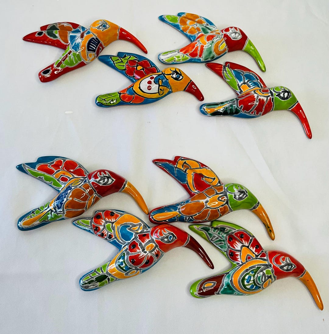 Set of Talavera Hummingbirds (4pieces) - Etsy