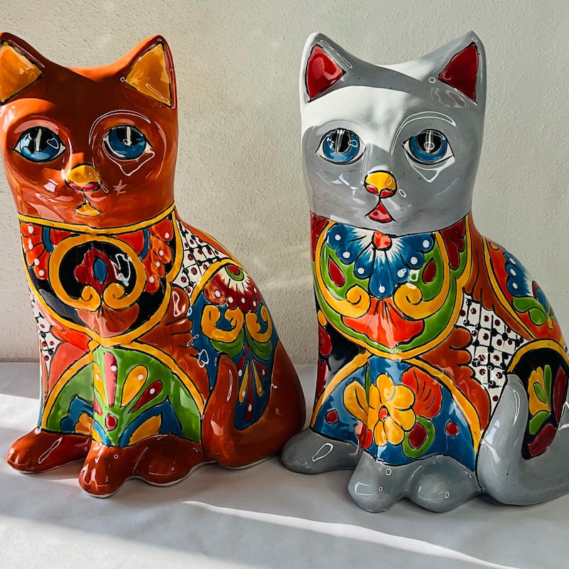 Mexican Antiques Cats - Etsy UK