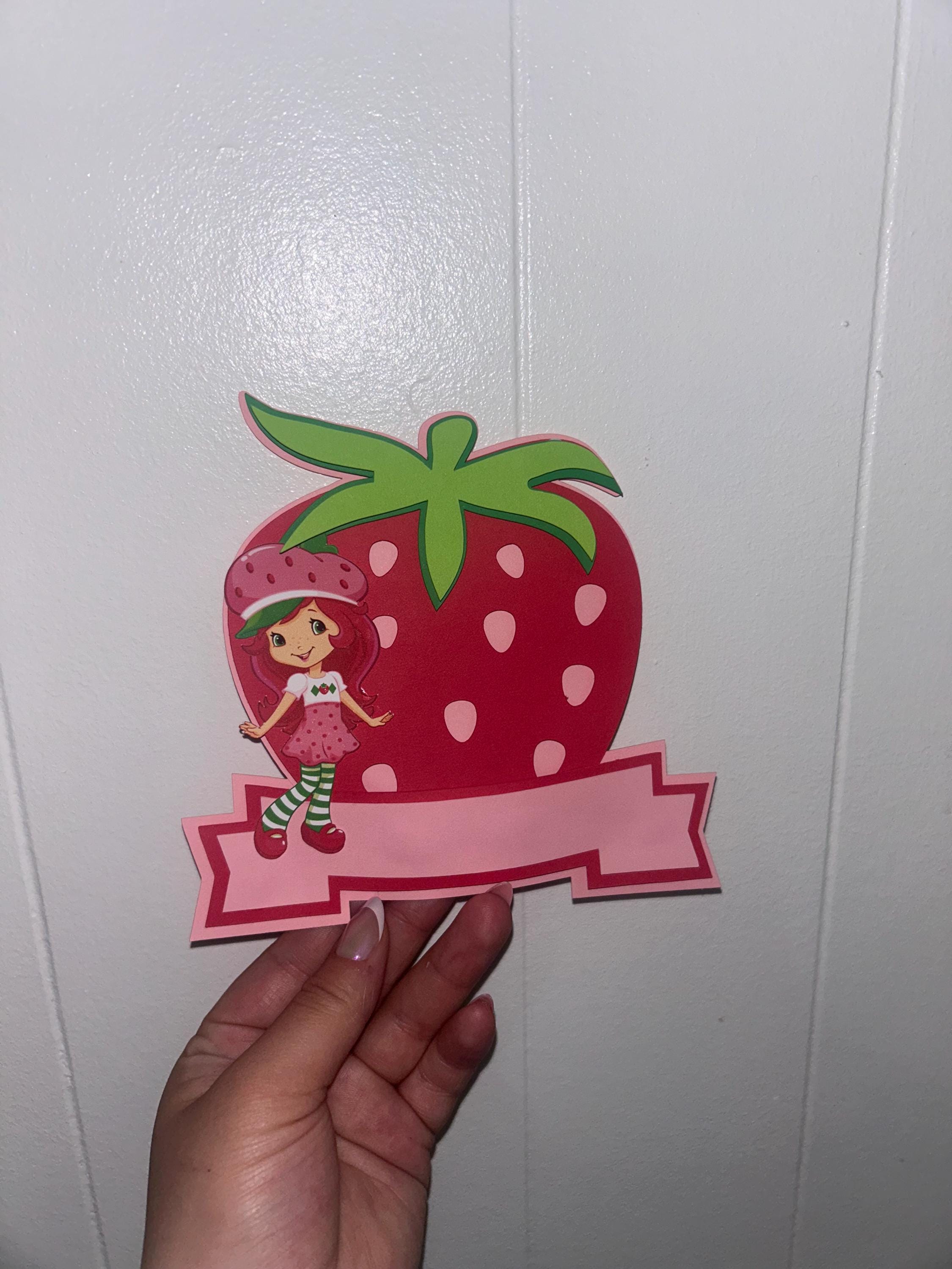 Strawberry Shortcake Cake Topper Custom Cake Topper Strawberry ...