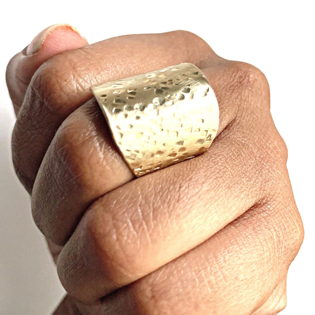 Textured Brass Ring - Etsy