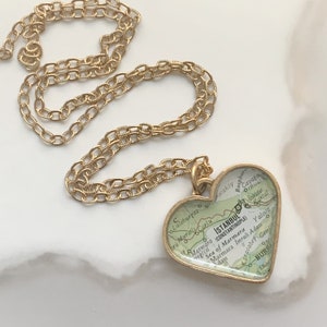 Map Charm Necklace of Istanbul Constantinople Turkey - Etsy
