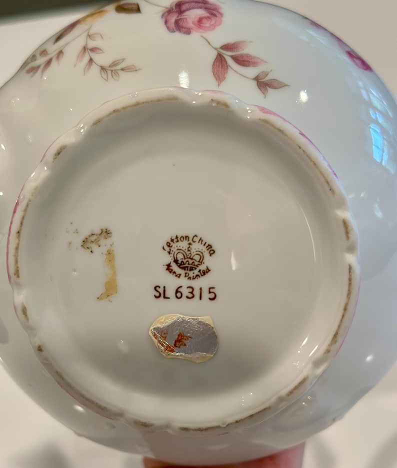 Vintage LEFTON China Hand Painted Pink Roses With Gold Handle and Spout ...