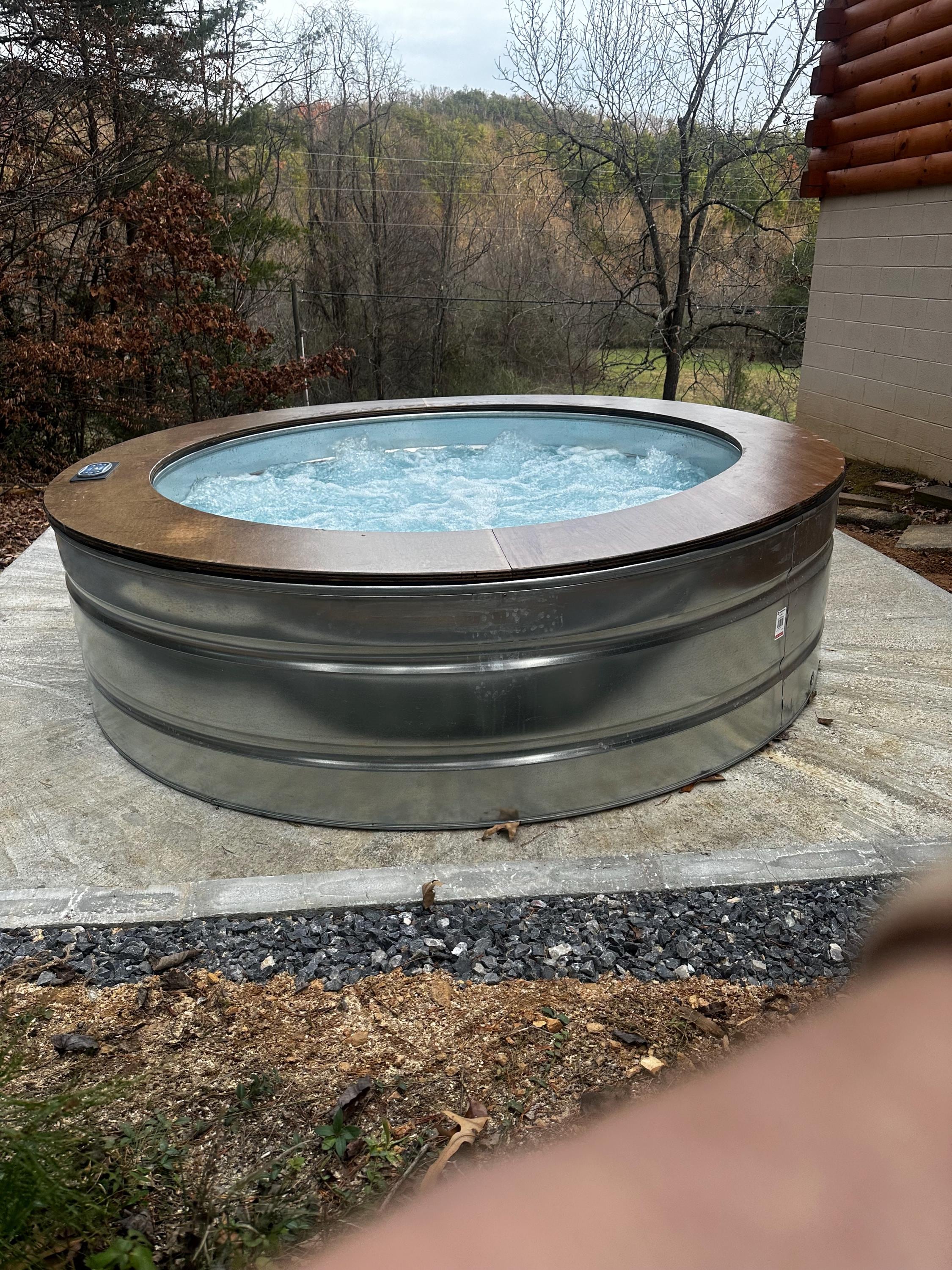 Unique Rustic Commercial Grade Stock Tank Hot Tub Farm Style Cabin ...