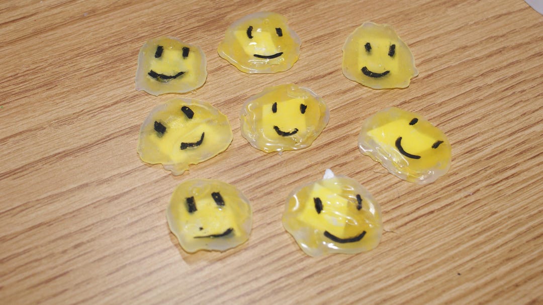 Smiley Face 2d Sticker - Etsy