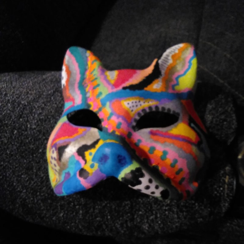 Cat Masquerade Mask - Etsy