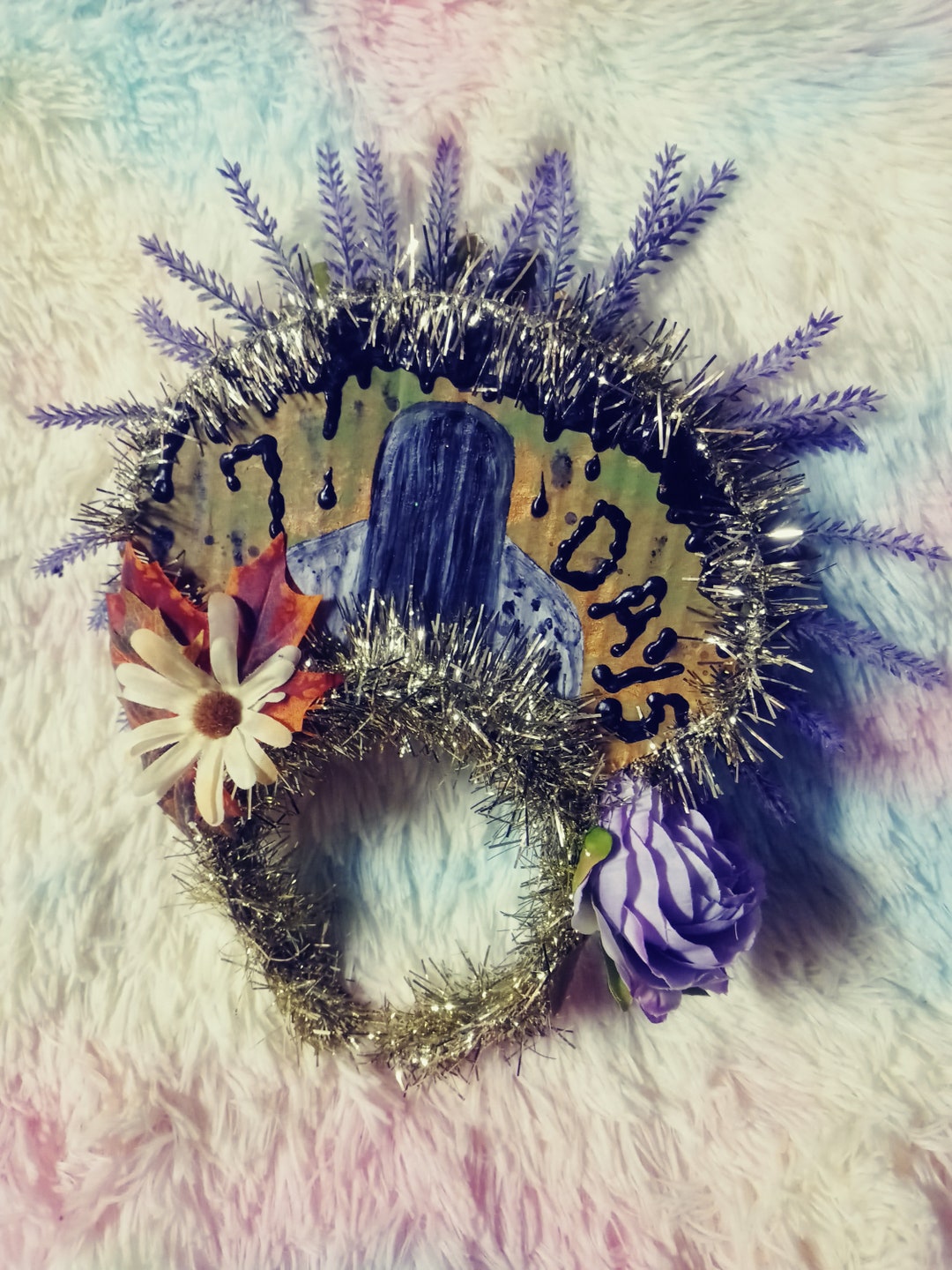 Samara-the Ring Art Costume Headdress, Floral Flower Crown, Scary ...