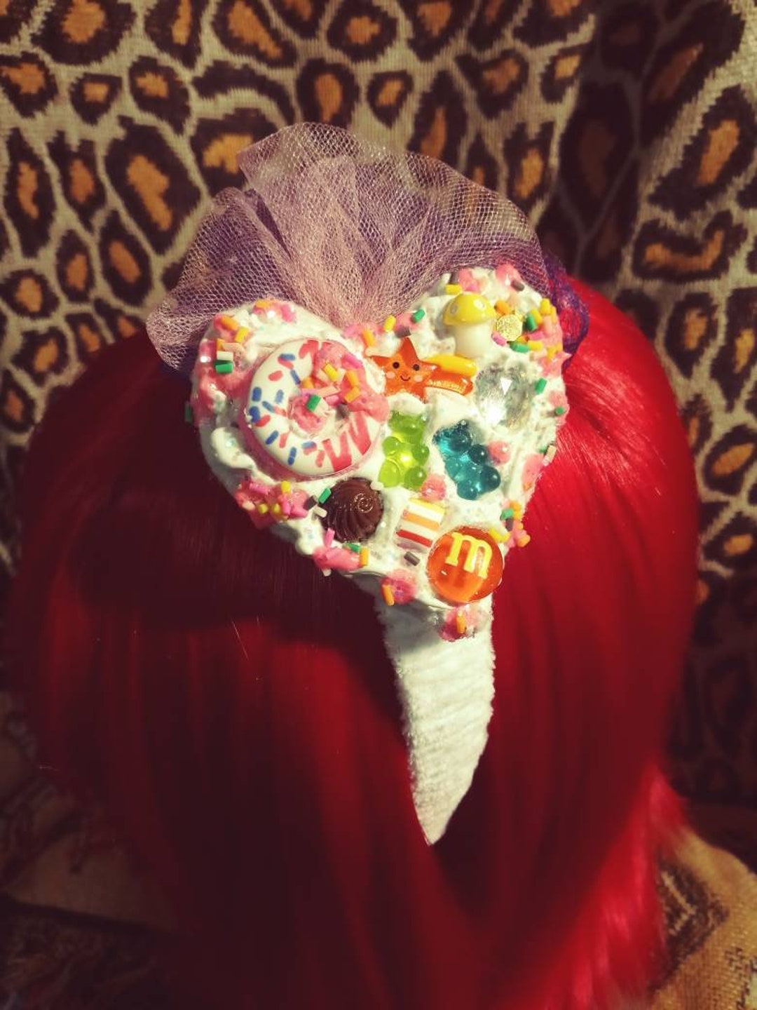 Heart Shaped Cookie Headband, Sweets, Dessert, Candy, Frosting ...