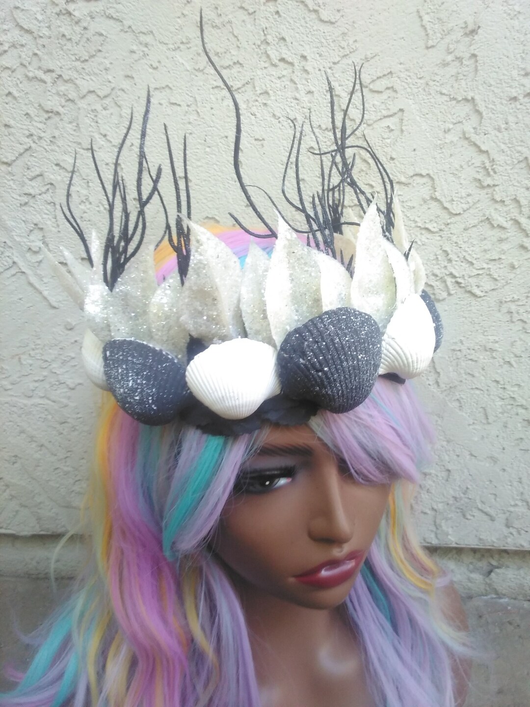 Sea Shell Crown, Mermaid Siren Headdress, Headpiece, Headband, Costume ...