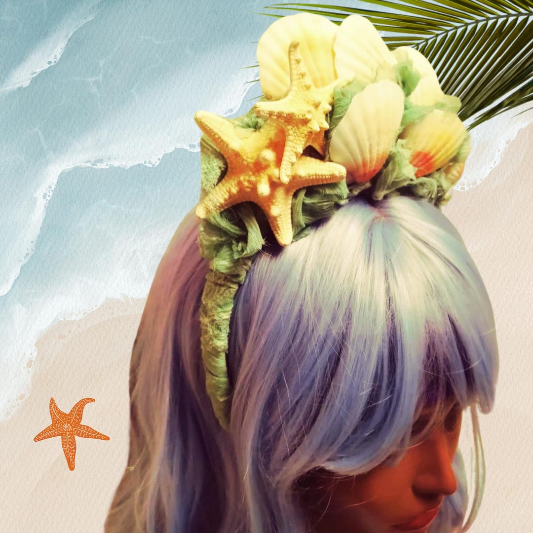 Mermaid Shell Crown Seashell Headpiece Beach Wedding Headband Cosplay ...