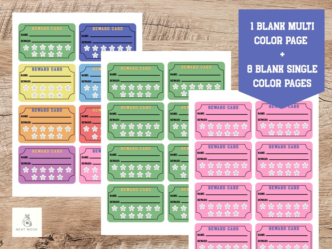 Printable Punch Cards | Incentive Reward for Students | Back to School ...