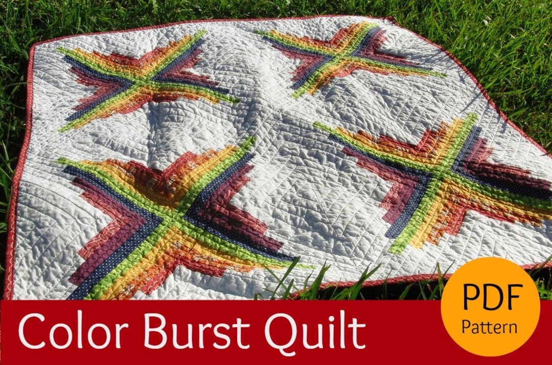 PATTERN for Color Burst Quilt (pdf) - Etsy