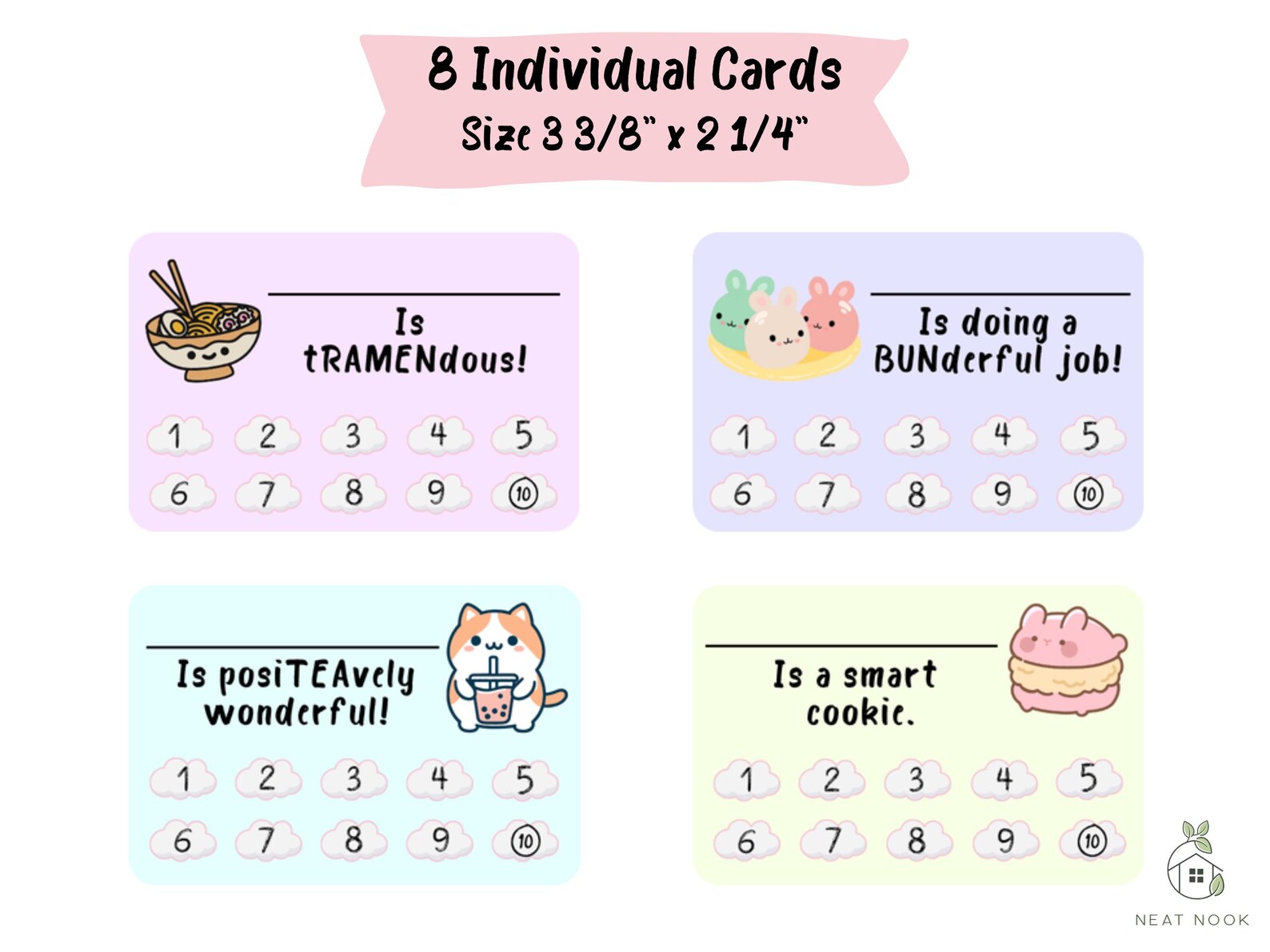 Kids Reward Card Printable | Punch Card Reward System | Cute Classroom ...