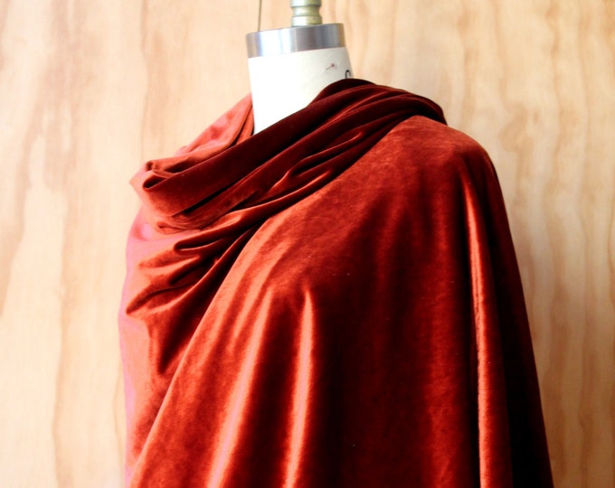 Rust Vibrant Velvet 86x28 and 85x28 Long Shawl/beautiful Rich Color ...