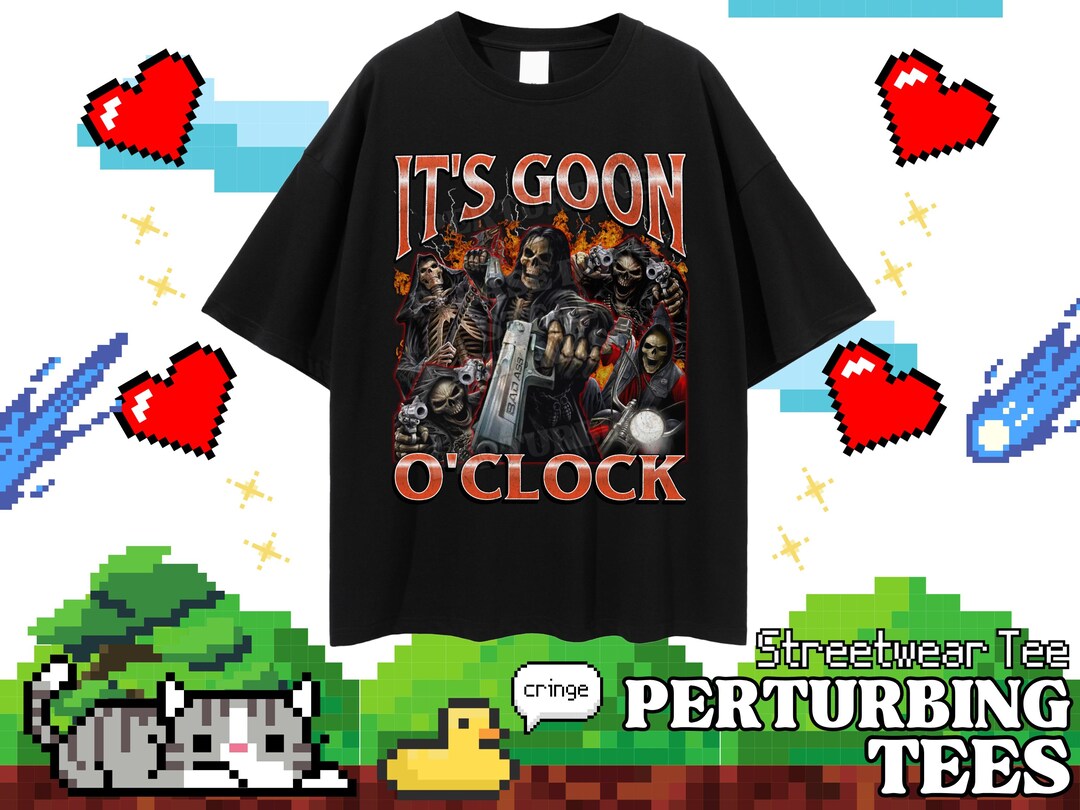 It's Goon O'clock Funny Hard Skeleton Bootleg T-shirt, Badass Skeleton ...