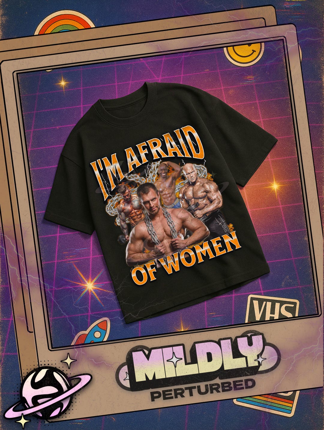 I'm Afraid of Women Funny Unhinged Gym Meme Bootleg T-shirt, Offensive ...