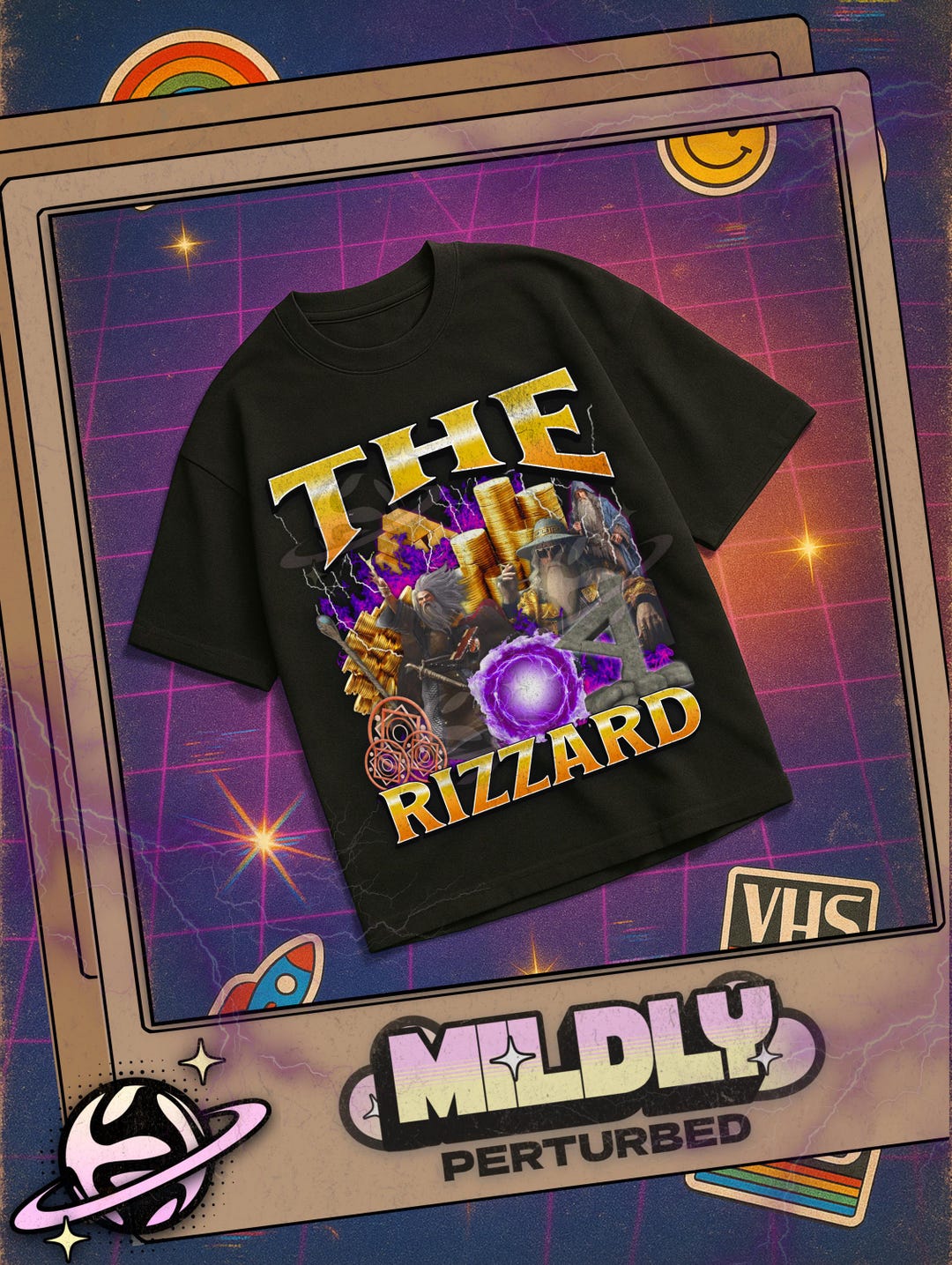 The Rizzard Funny Wizard Meme Bootleg Graphic T Shirt, Unhinged Shirt ...